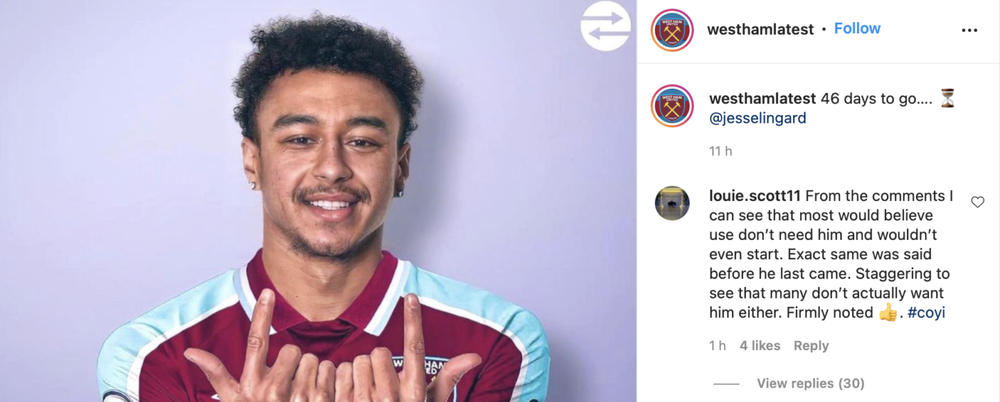 Jesse Lingard's brother Louie Scott sends direct message to West Ham ...