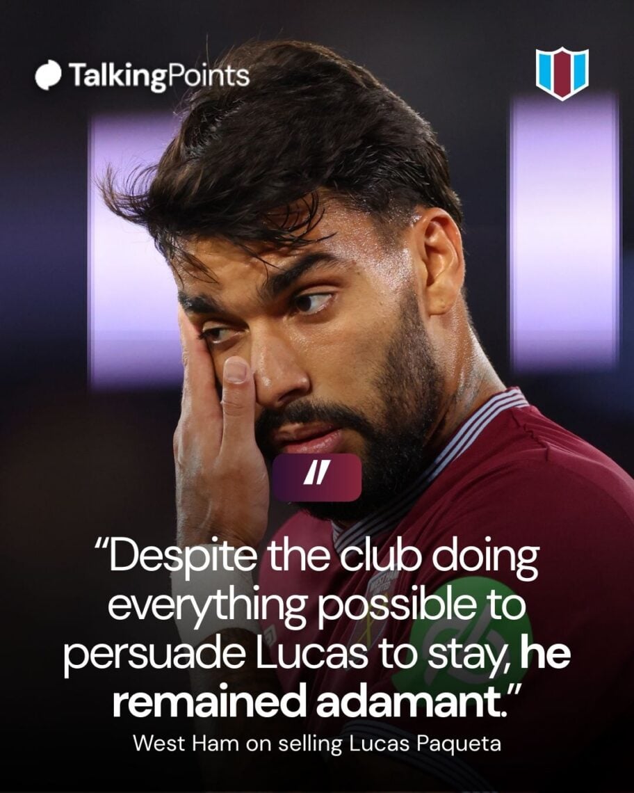 West Ham fans given rude awakening as Nuno reveals his post-Lucas ...
