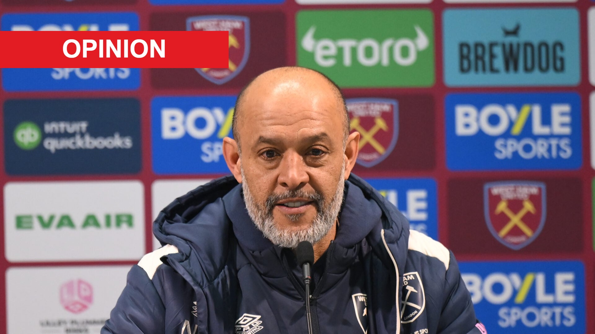 West Ham star who Nuno says is in the 'history books of football' might ...